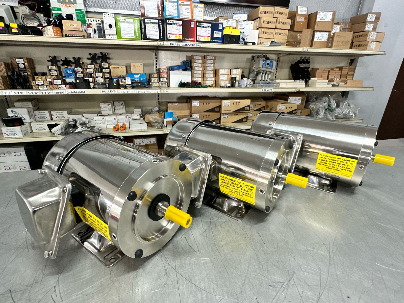 Denron DynaDrive 1HP 1500RPM 56HC 220/440V 3PH 50Hz TEFC Stainless Ste