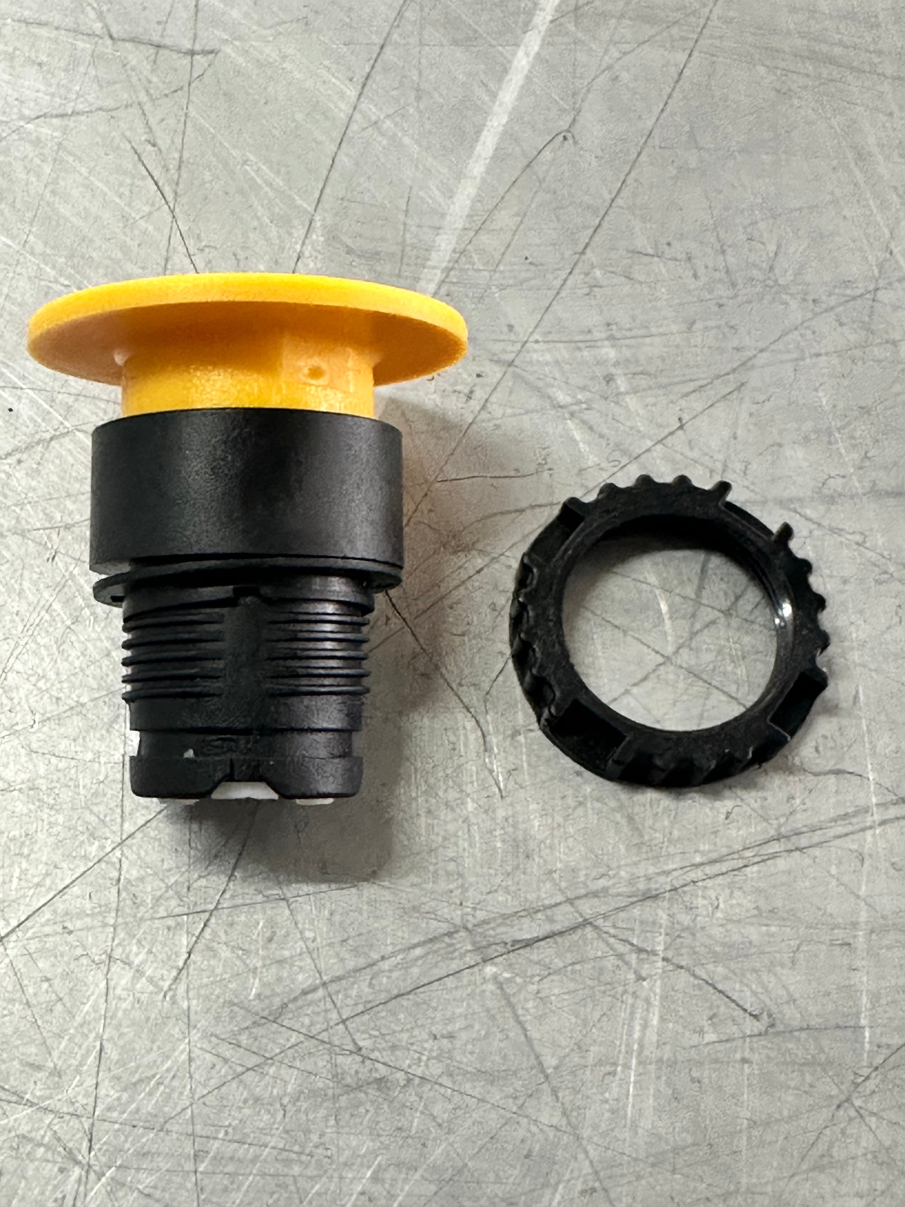 WEG 40mm Mushroom Non-Illuminated Push Button (YELLOW) CSW-BC3 WH 22mm