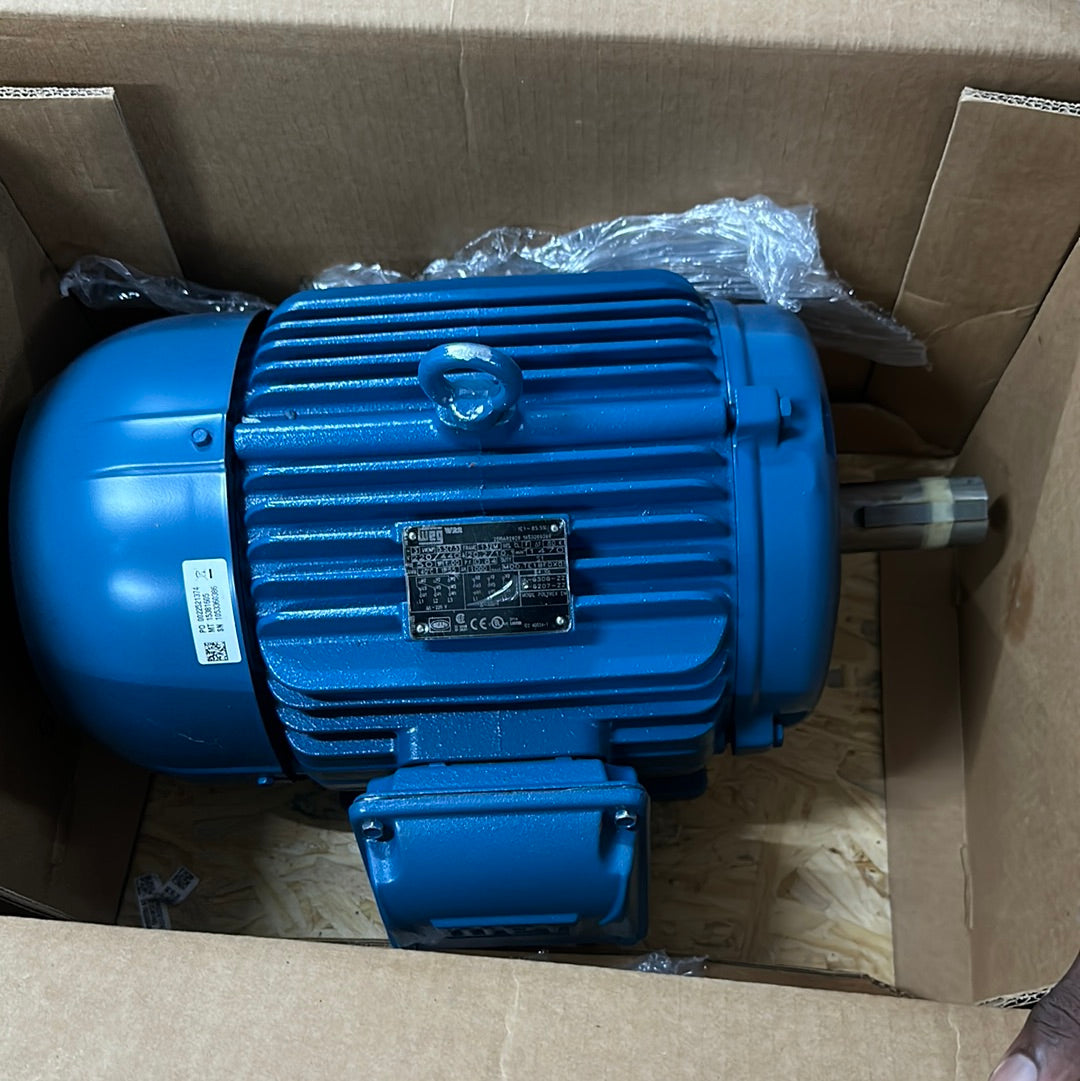 WEG 7.5HP 1500RPM 132M 220/440V 3PH 50Hz B3R Cast Iron Motor